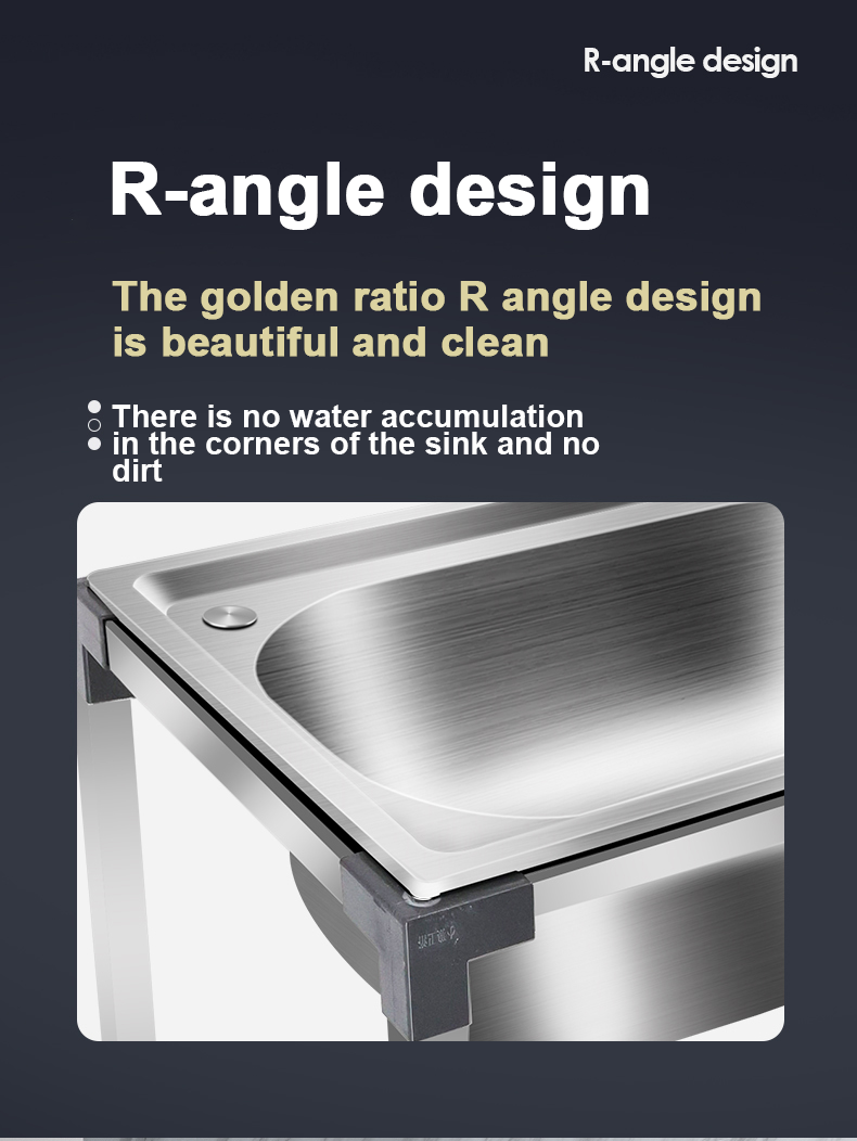 【Hantar secara tempatan】304 stainless steel kitchen sink 50*37*75cm ...