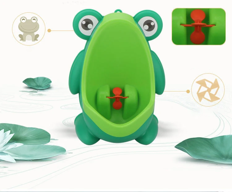 Cute Frog Potty Training Urinal for Boys with Fun Aiming Target ...