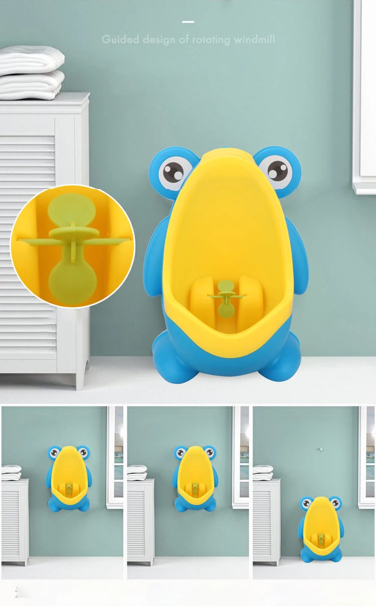Cute Frog Potty Training Urinal for Boys with Fun Aiming Target ...