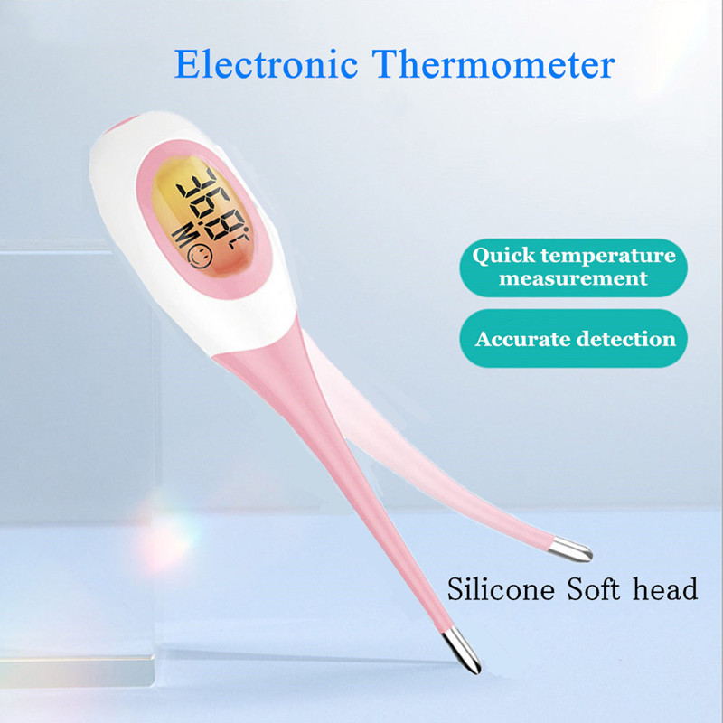 Backlit Thermometer Soft Probe Digital Fast Fever Waterproof Oral ...