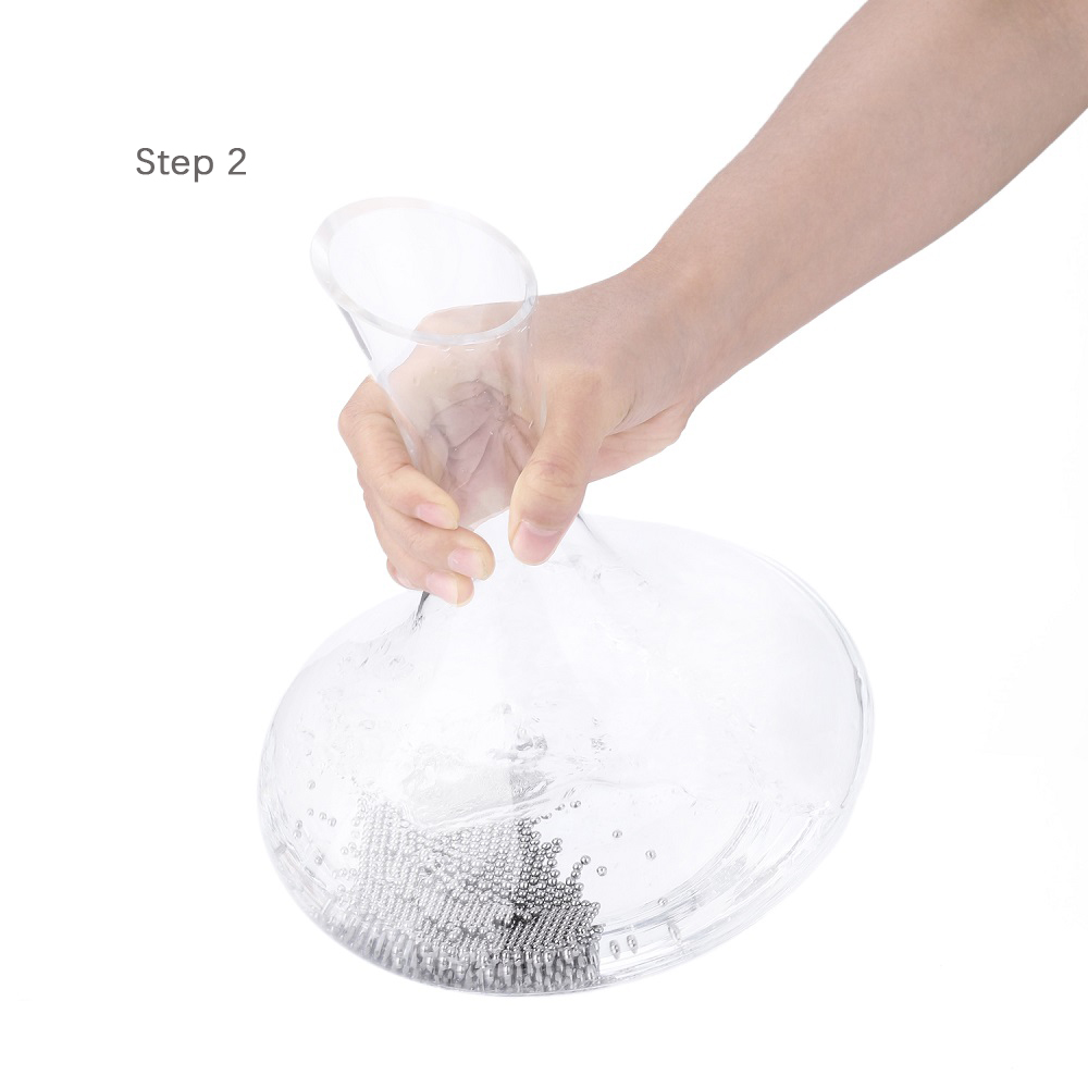 400 Pcs Stainless Steel Decanter Cleaning Beads Glass Wine Bottle ...