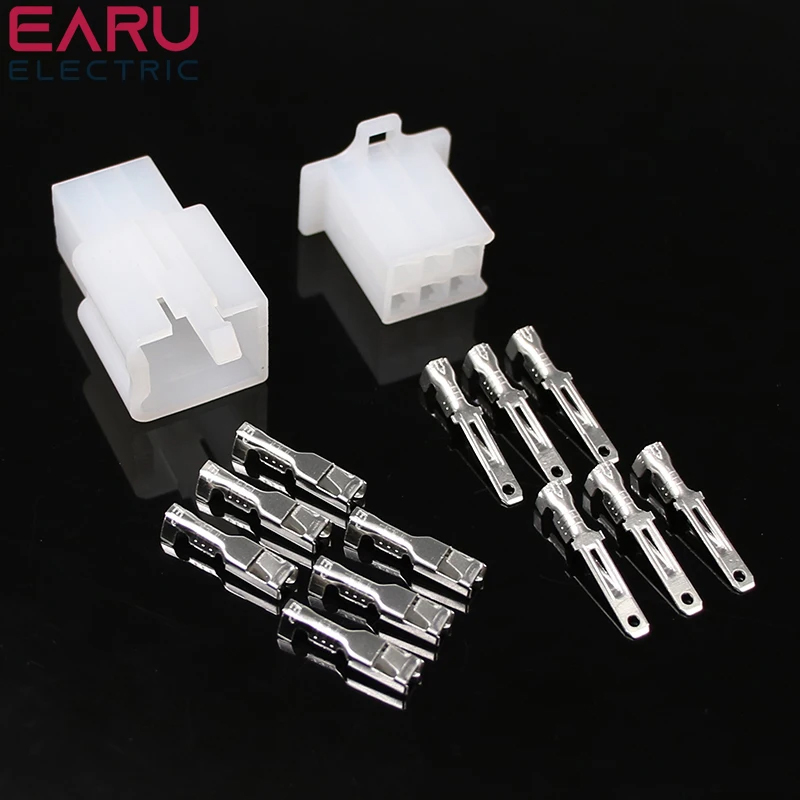 10Set 2.8mm 2/3/4/6/9 Pin Automotive 2.8 Electrical wire Connector Male ...