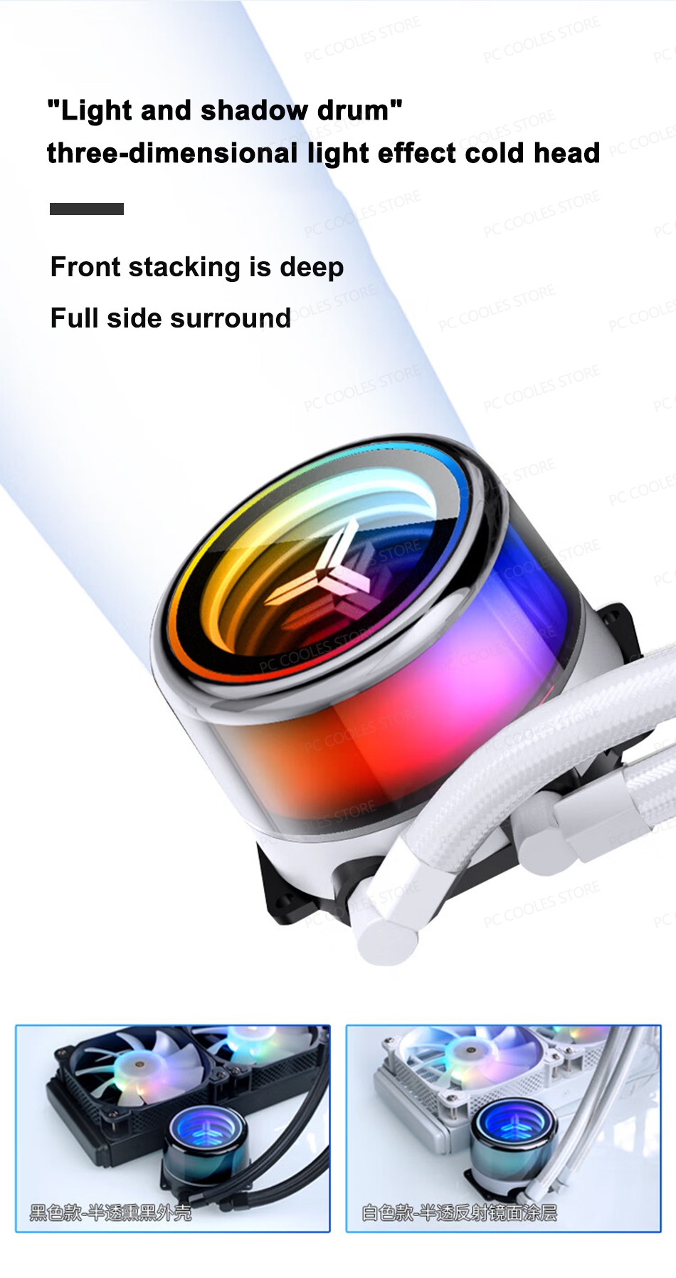 Jonsbo TW7-240 ARGB Integral Water-cooled CPU Cooler Computer 120mm Fan ...