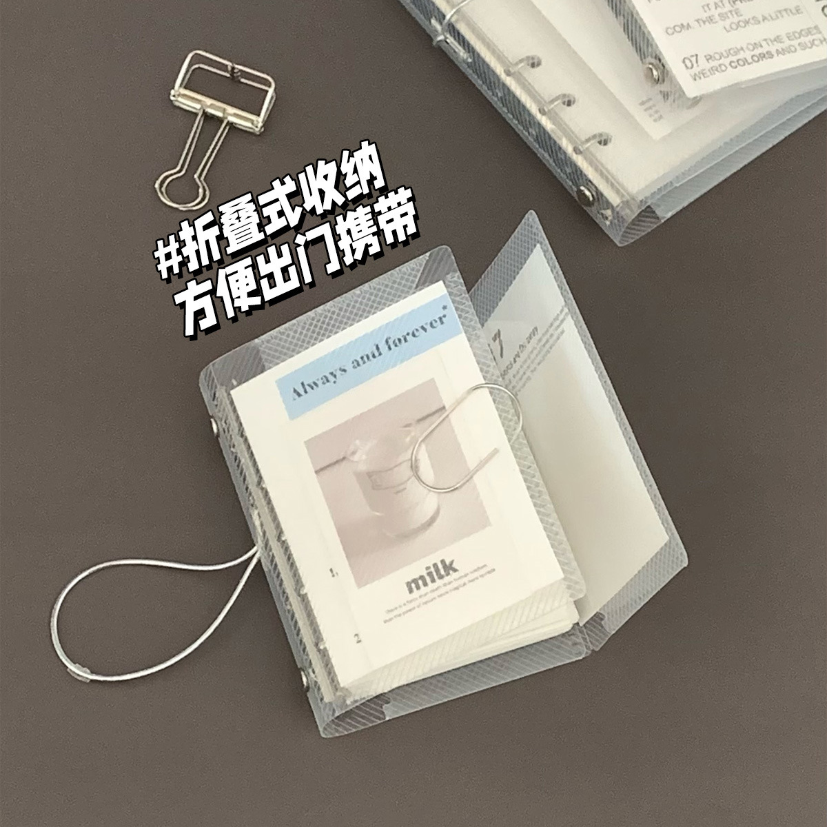 Ohaya | M5 Mini Portable Loose-leaf Notebook Translucent Three-Segment ...