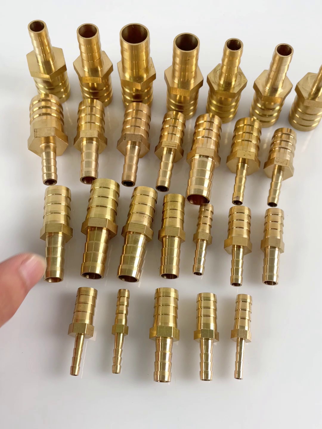 (1pcs)YIYANG 2 Way Straight Hose Barb Connector Brass Barbed Pipe ...