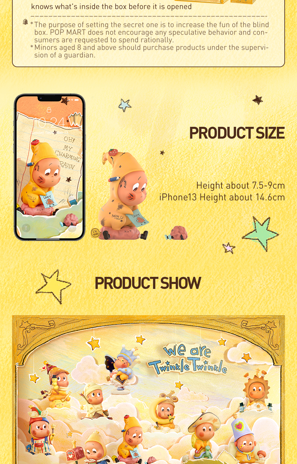 POP MART We are Twinkle Twinkle Series Figures Blind Box Action Toys ...