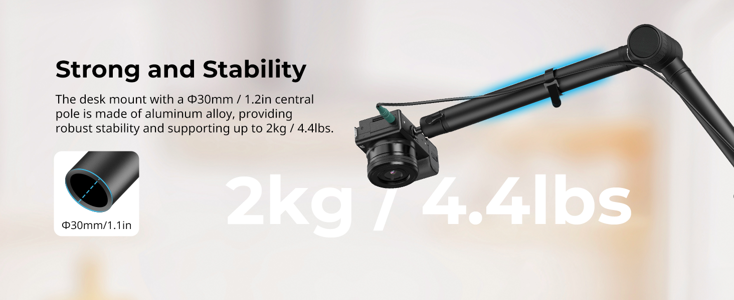 SmallRig Overhead 3-section Boom Arm Desk Mount 4324 | Shopee Malaysia