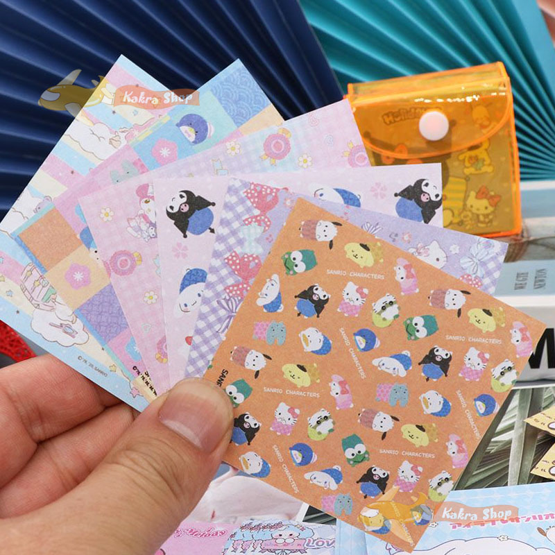 300pcs Sanrio Origami DIY Square Paper Kuromi Cinnamoroll Melody Double ...