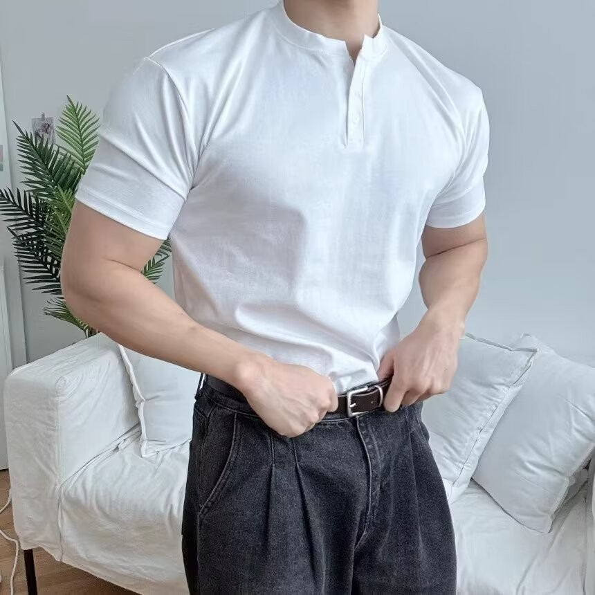 HOUCH COD Comfortable Loose Short Sleeve Men Polo Shirt | Shopee Malaysia