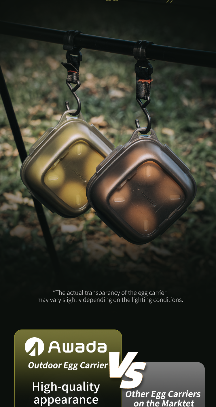 Awada 2 in 1 Multifunctional Egg Container Outdoor Shockproof Egg ...
