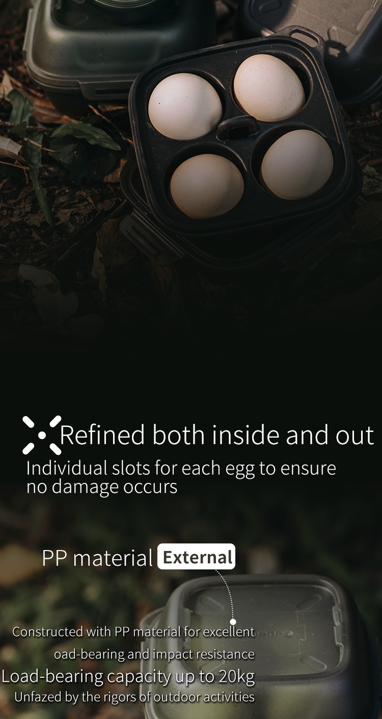 Awada 2 in 1 Multifunctional Egg Container Outdoor Shockproof Egg ...