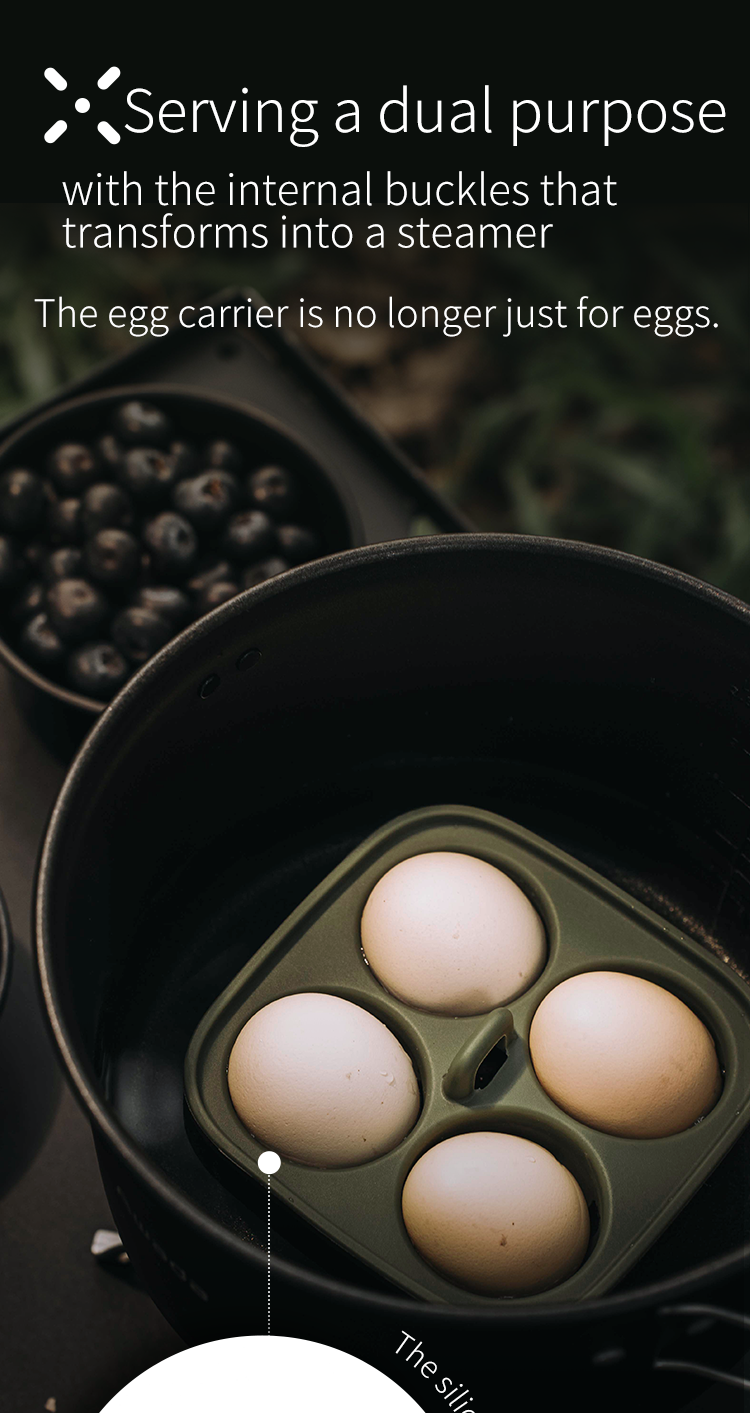 Awada 2 in 1 Multifunctional Egg Container Outdoor Shockproof Egg ...