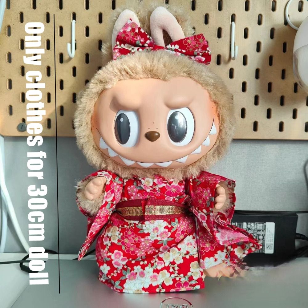 AOPHEKM Labubu Doll Clothes, Replaceable Cartoon Labubu Bodysuit ...