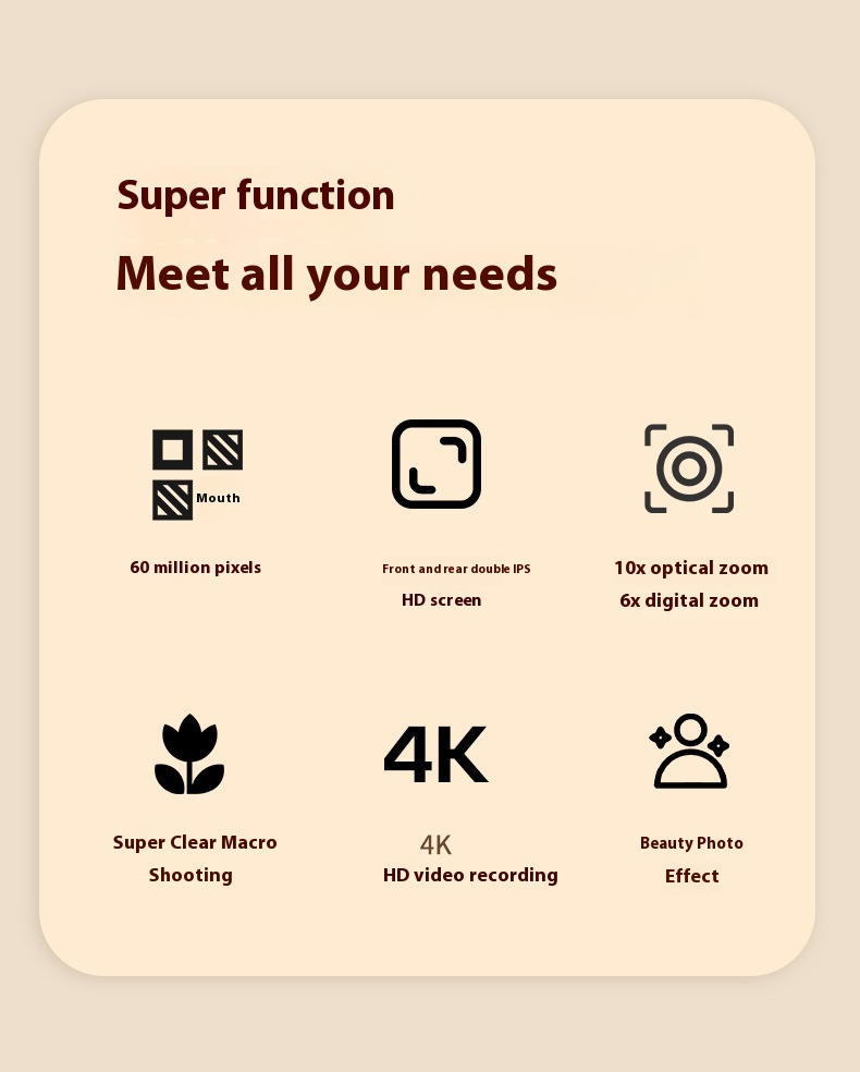 SPP AC09D HD Digital Student Camera, Retro Camera, High Resolution ...