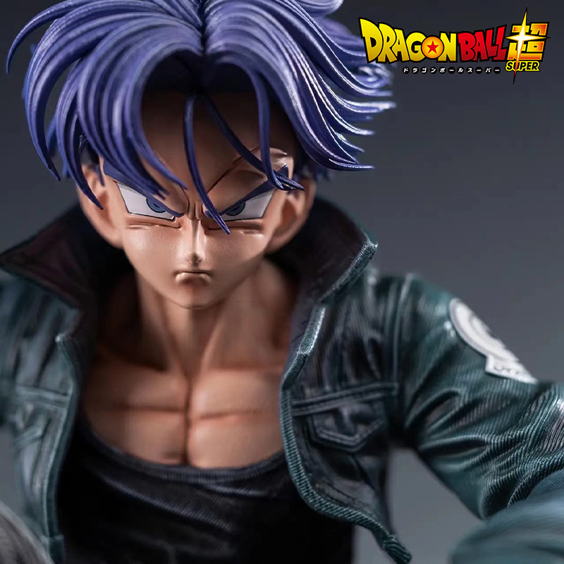 10cm Anime Dragpn Ball Z Trunks Figure Sitting Position Torankusu GK ...