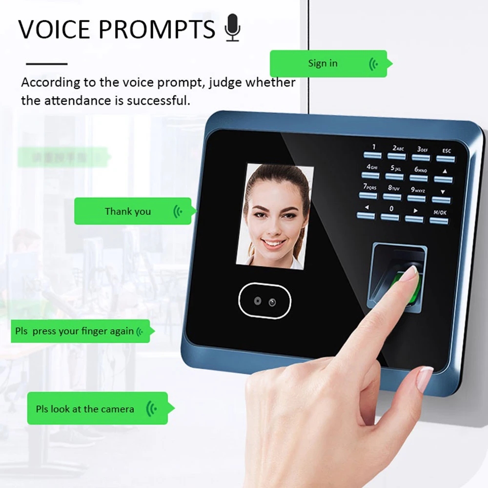 Linx WIFI UF100 Biometric Fingerprint Face Recognition Time Attendance ...