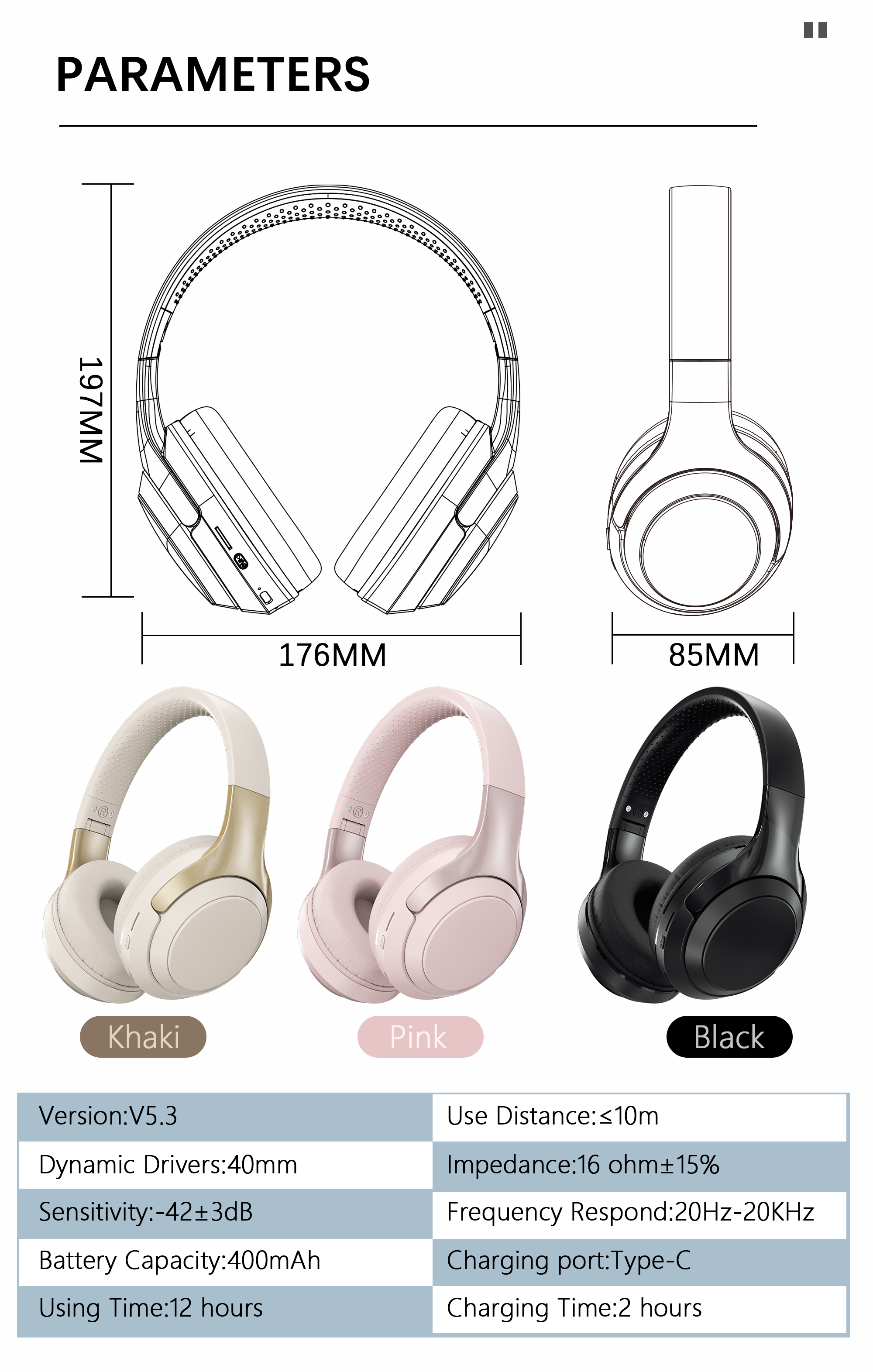SPRISE WH200 Premium Bluetooth Headphone Earphone Wireless With Mic ...