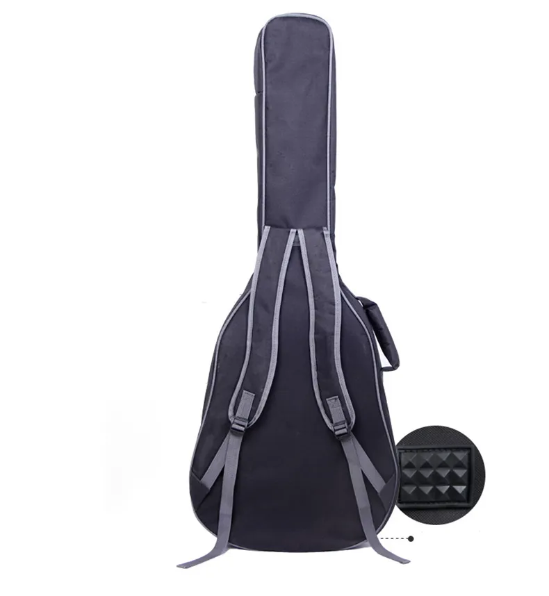 36/38/39/40/41 Inch Oxford Guitar Bag Double Shoulder Straps Padded ...