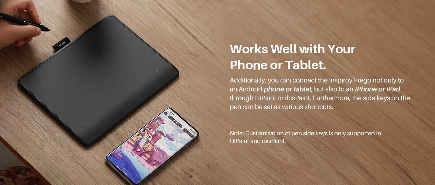 【New】Huion Inspiroy Frego Wireless Drawing Tablet,Bluetooth Digital ...