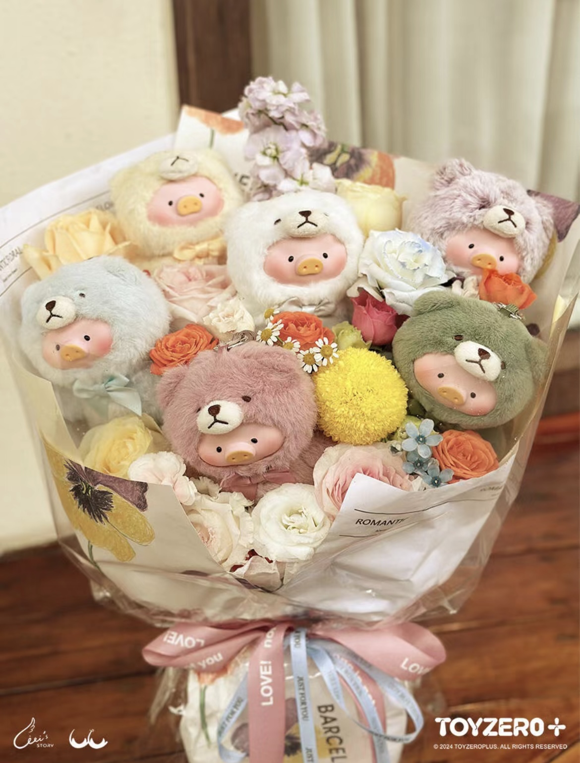 LULU PIG TEDDY LULU 猪复古泰迪 LULU 罐头猪 Toyzeroplus Lulu-retro Teddy stuffed ...