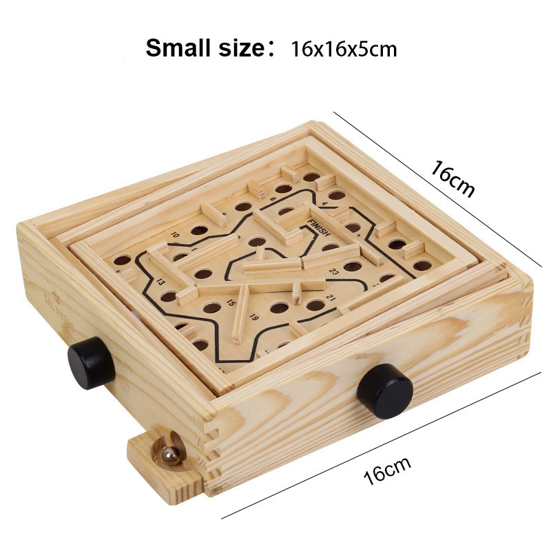 Wooden Track Ball Maze Puzzle Balance Games Fun Brain Challenge ...