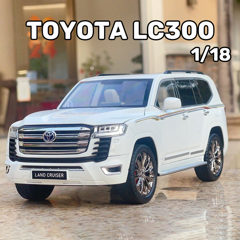 【RUM】1:18 Scale Toyota LC300 Alloy Car Model Light & Sound Effect ...