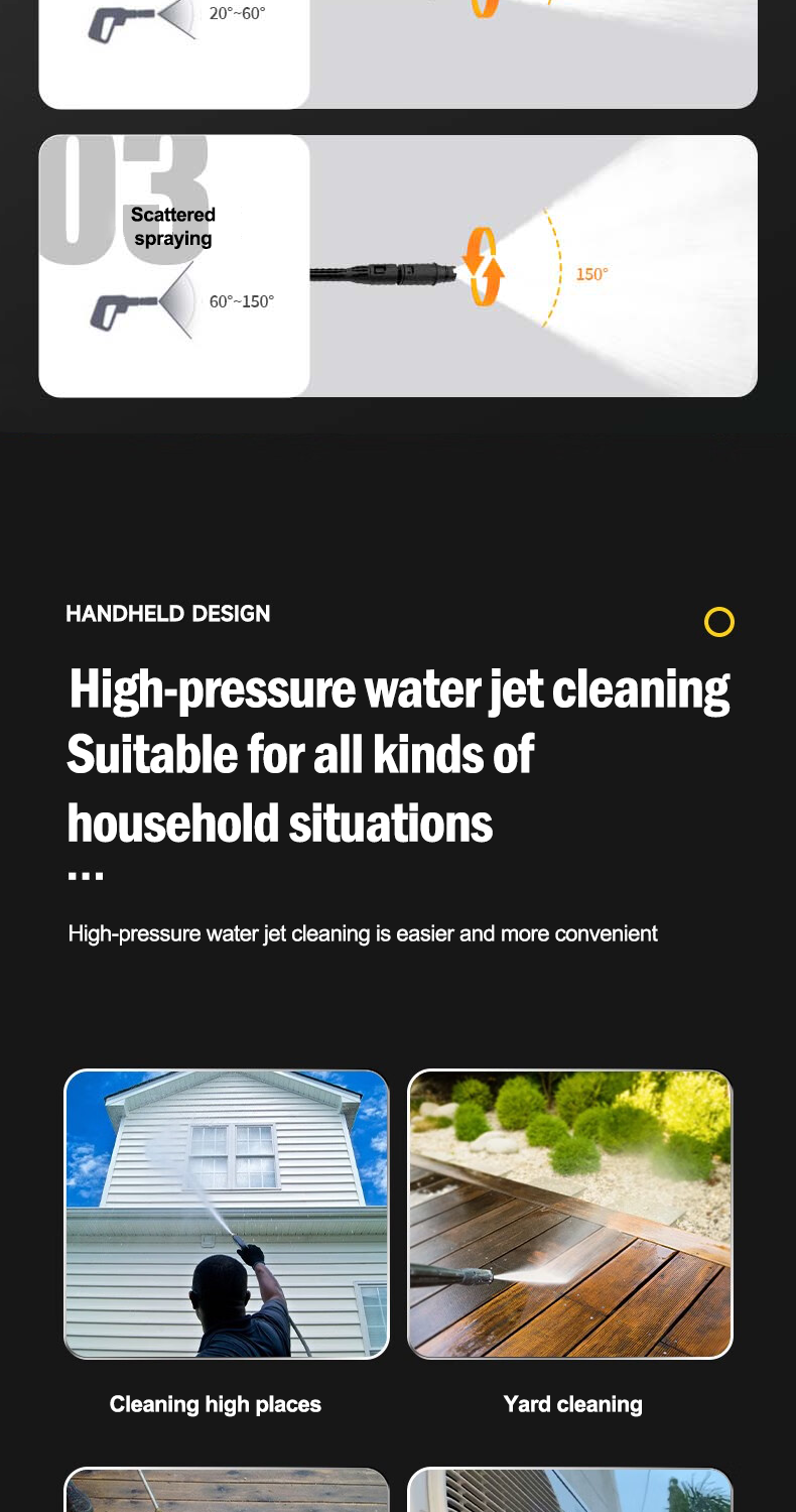 🔥4800W Enhanced Customized🔥Water Jet High Pressure Cleaner Jek Washer ...