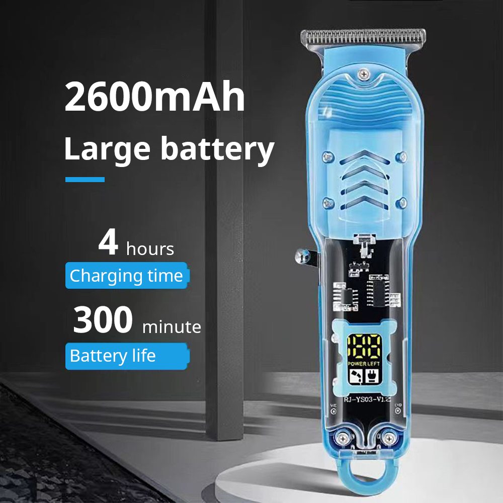 Professional Barber Clippers Washable Blade USB Rechargeable Clippers ...