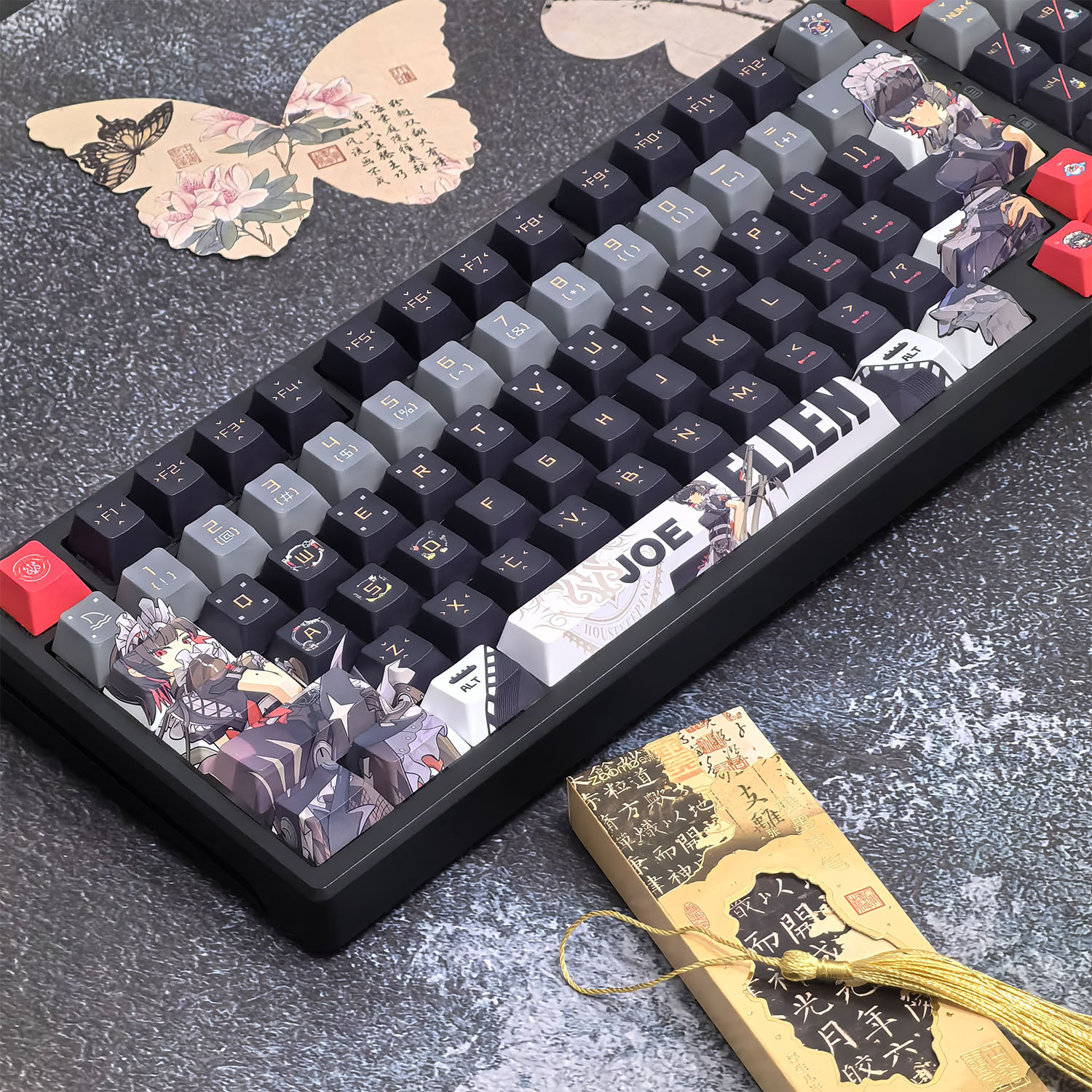 Ellen Joe Keycap Cherry Profile 129 Keys PBT Five-sided Dye Sublimation ...