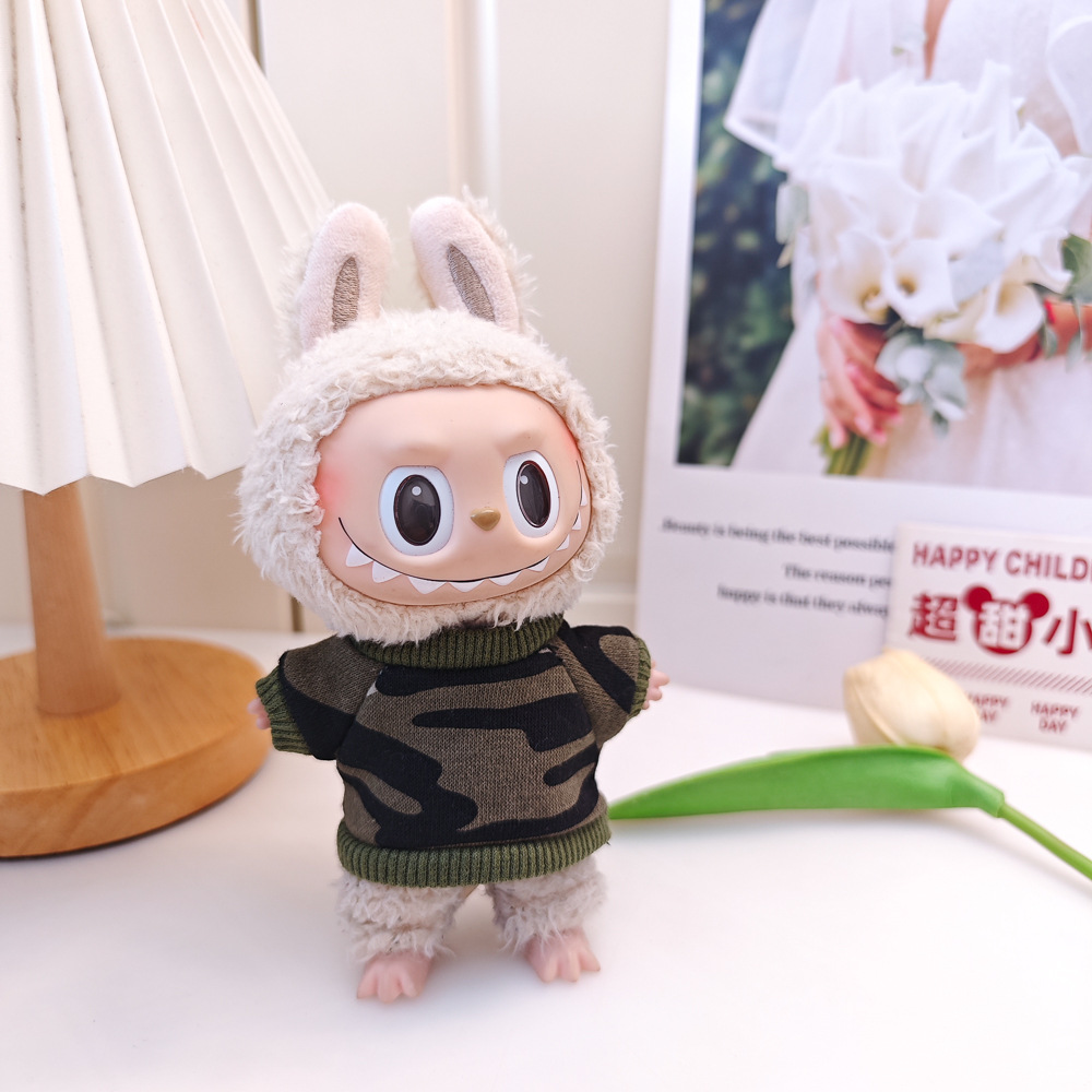 LABUBU Heartwarming Macaron Camouflage Sweatshirt, DIY Clothing ...