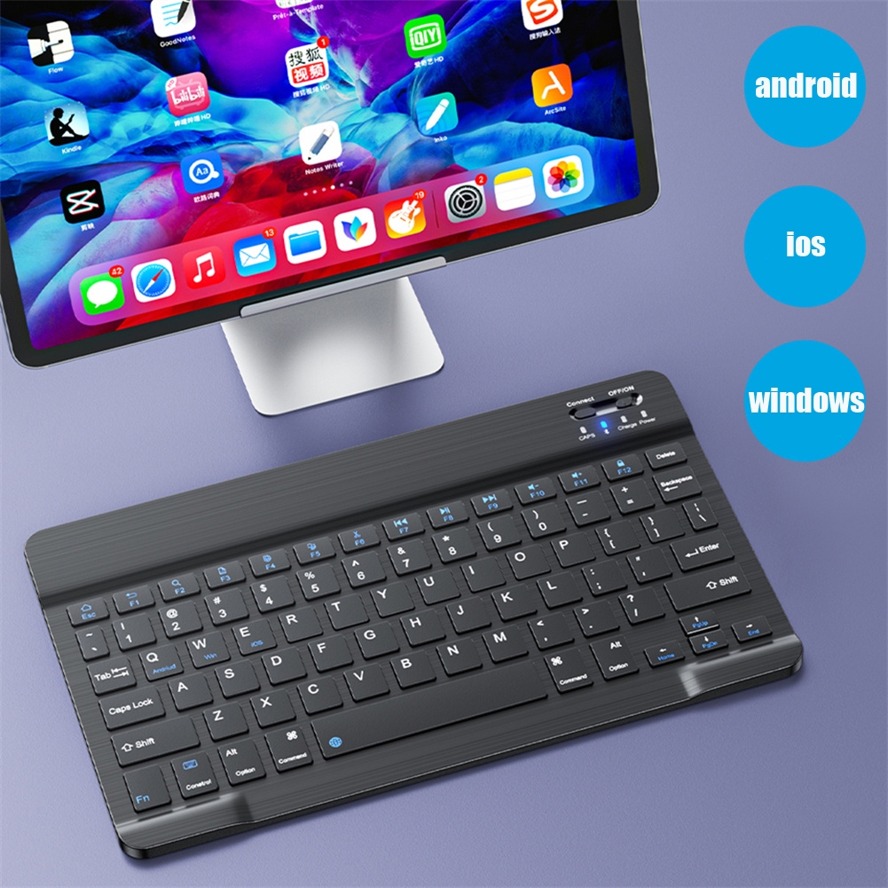 NUMVIBE Wireless Bluetooth Keyboard Tablet Phone Computer Mini Keyboard ...