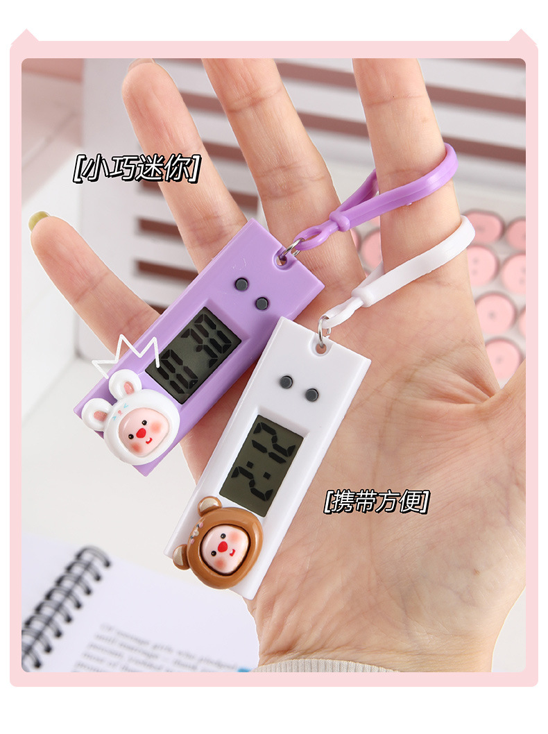 Cute Loopy Mini Portable Electronic Clock Digital Time Display Clocks ...