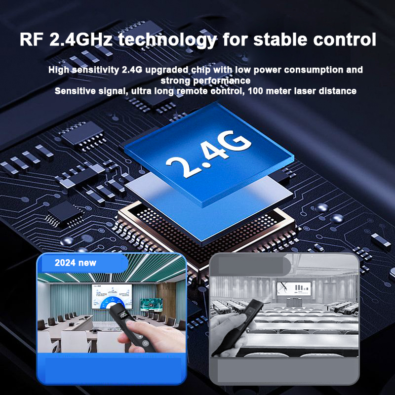 2.4GHz Wireless Remote Control Presenter Red Laser Page Turning Pen RF ...