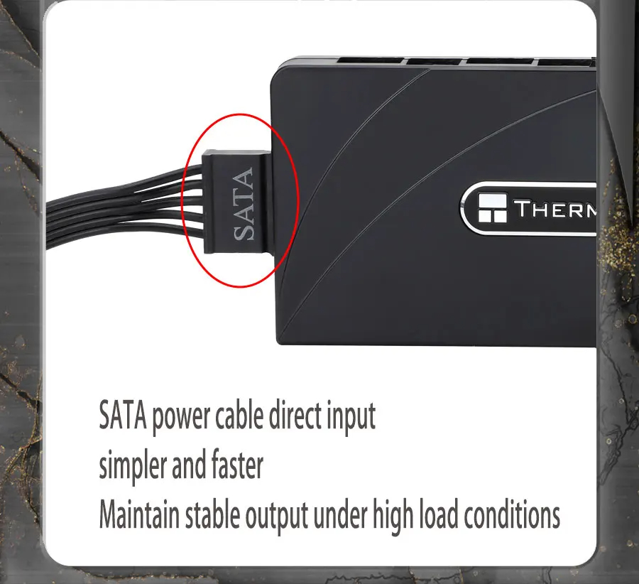 Thermalright PWM Fan Hub ARGB hub 10-Port 3pin fan hub 4 Pin PC Fan ...