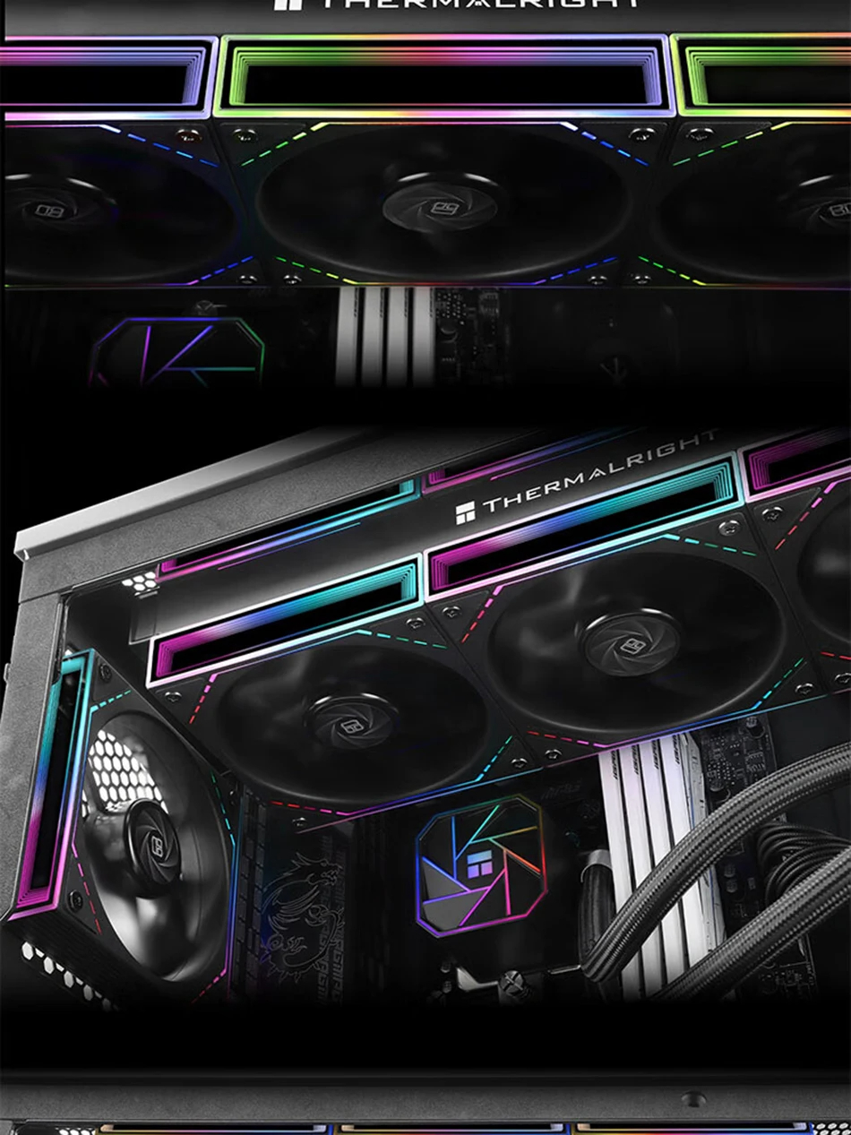 Thermalright TL-M12 ARGB Case Fan 120mm CPU Cooler Fan 1500RPM Speed ...