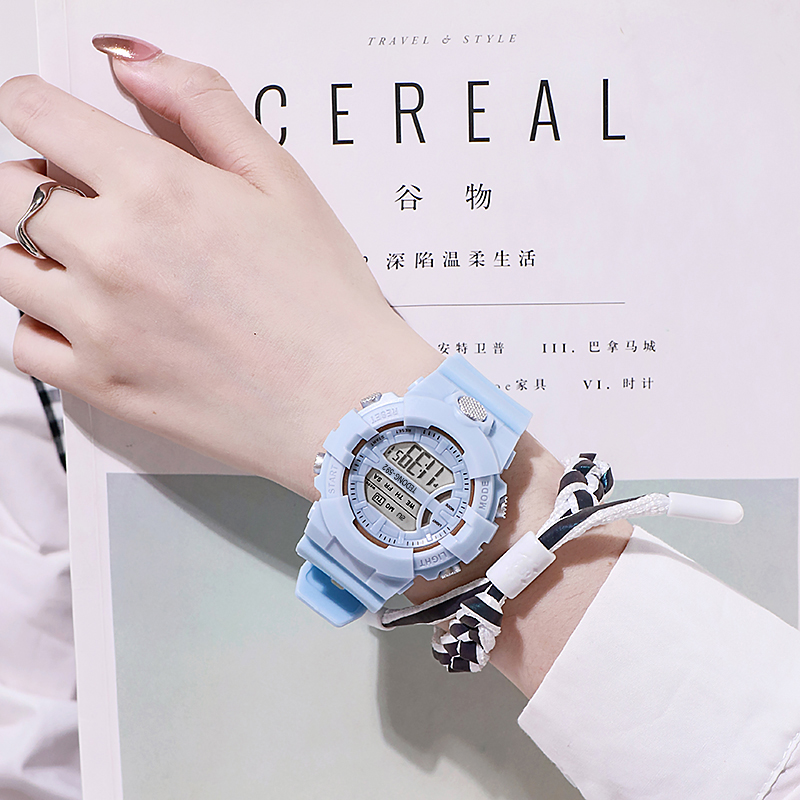 W0095 Korean Macaron Color Waterproof Men's Women's Uni Student Sport ...