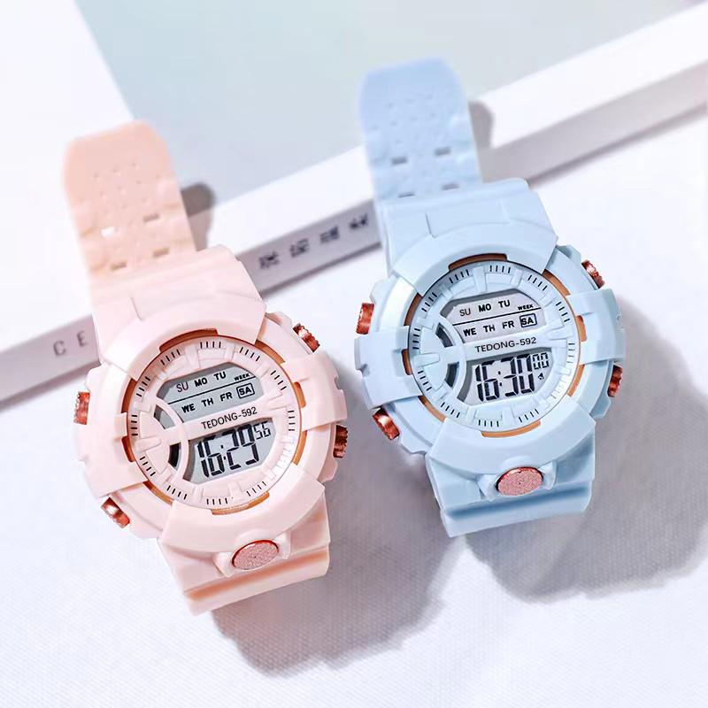 W0095 Korean Macaron Color Waterproof Men's Women's Uni Student Sport ...