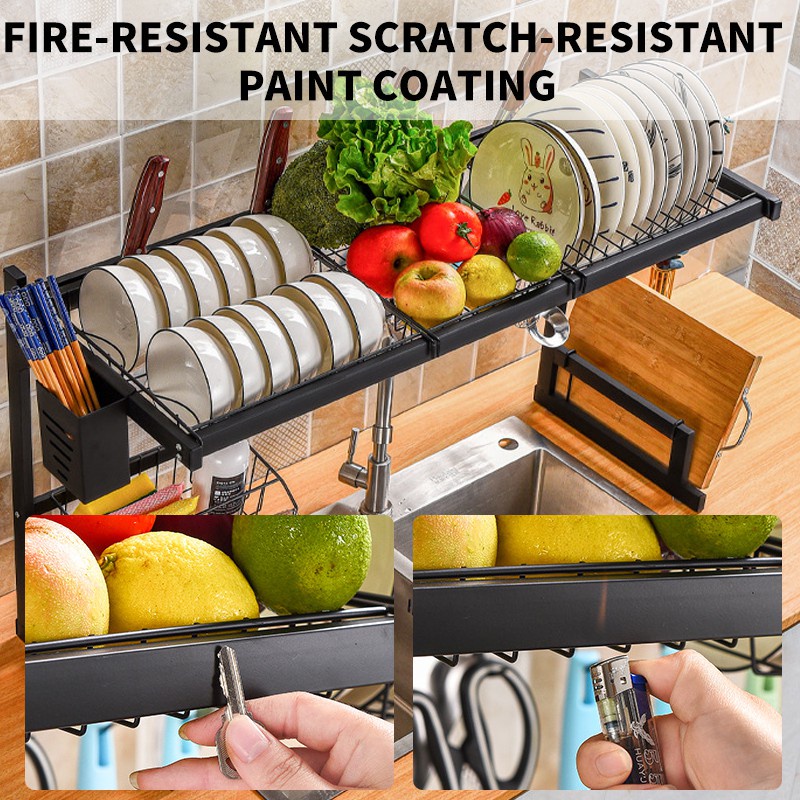 Dish drainer rack Dish rack Sinki dapur Dish rak pinggan Drying Rack ...