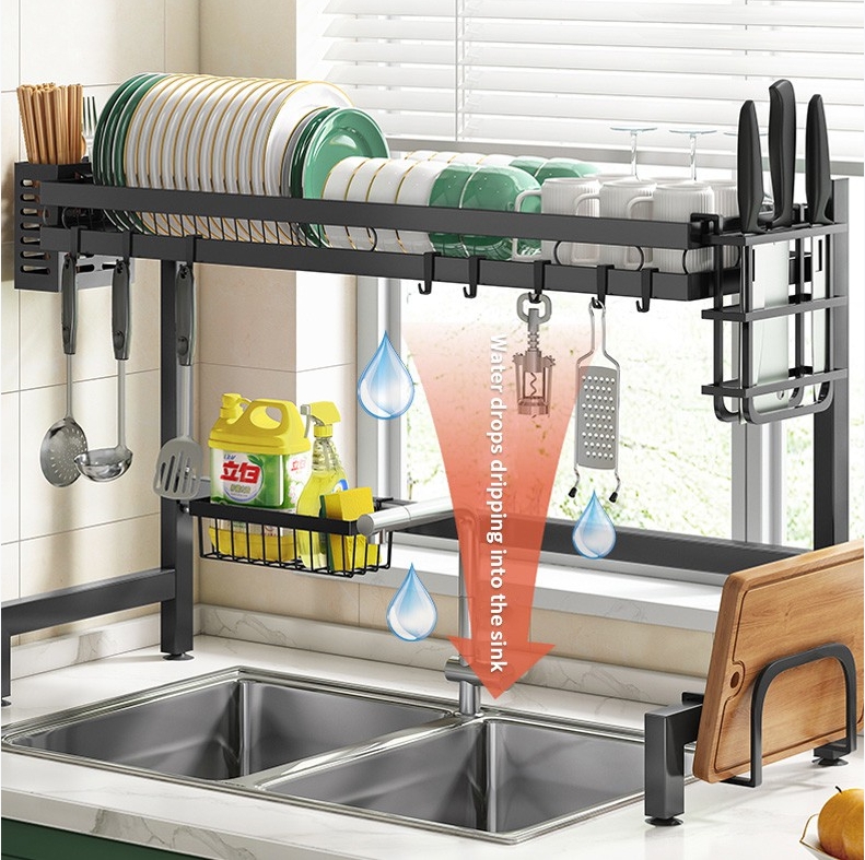 Dish drainer rack Dish rack Sinki dapur Dish rak pinggan Drying Rack ...