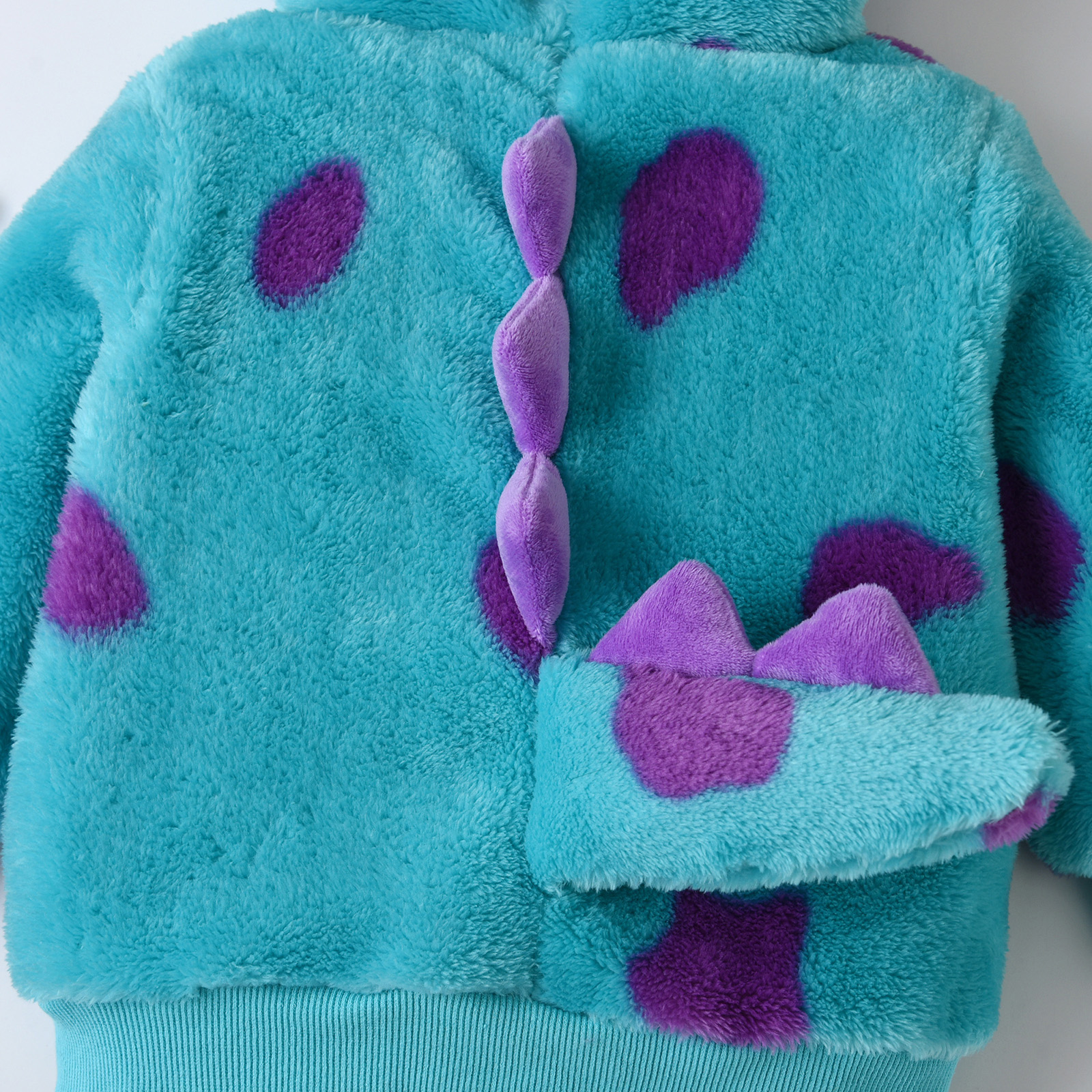 BAGA-6 Months-5 years Baby Fleece Jumpsuit Cartoon Animal Horn Hooded ...