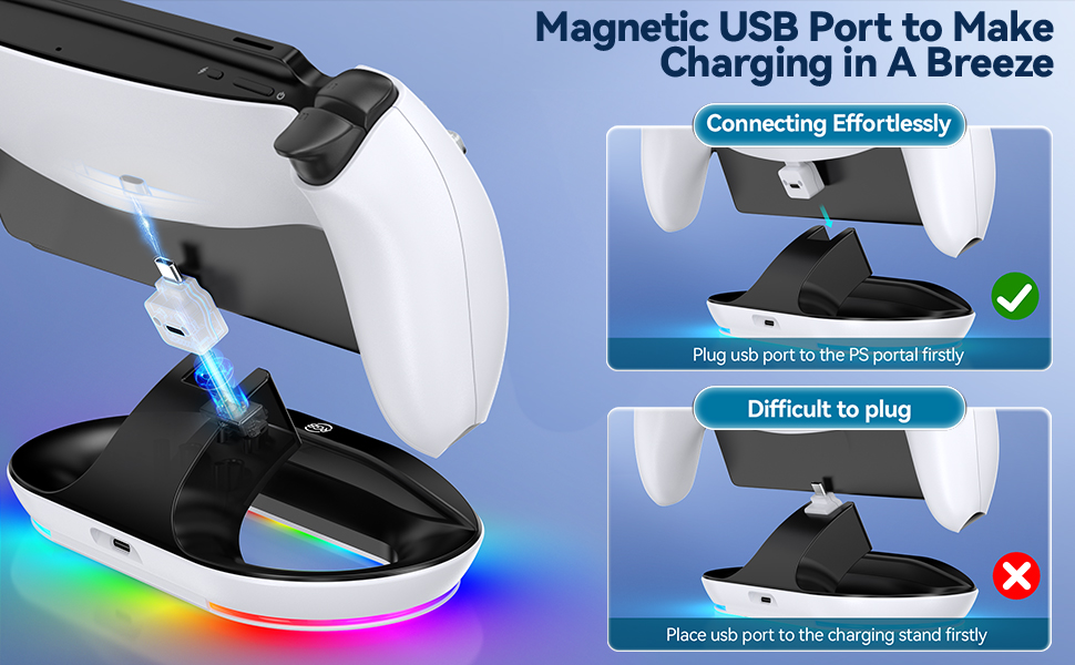 Charging Stand for PS Portal Remote Player, PS Portable Charging Dock ...