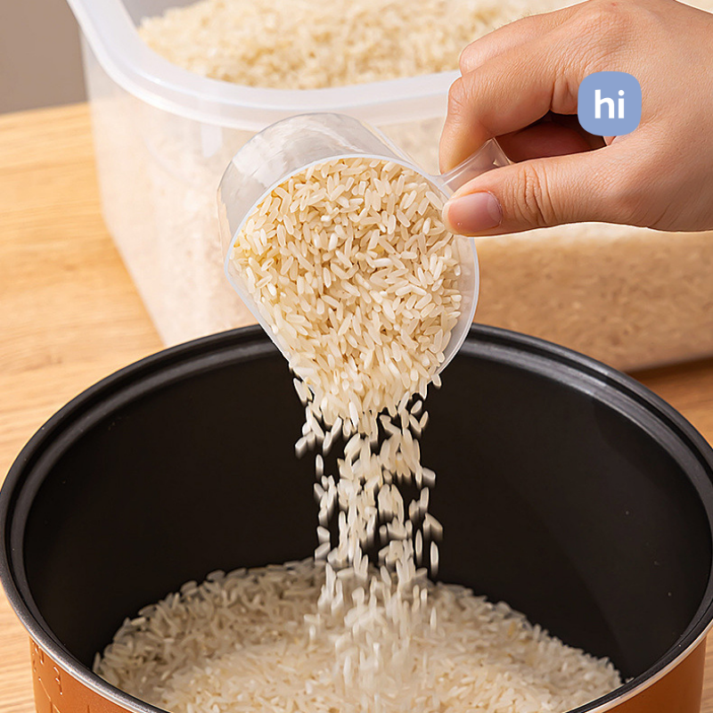 HI HOMES Plastic Rice Measuring Cup With Scale For Scooping Rice Small ...