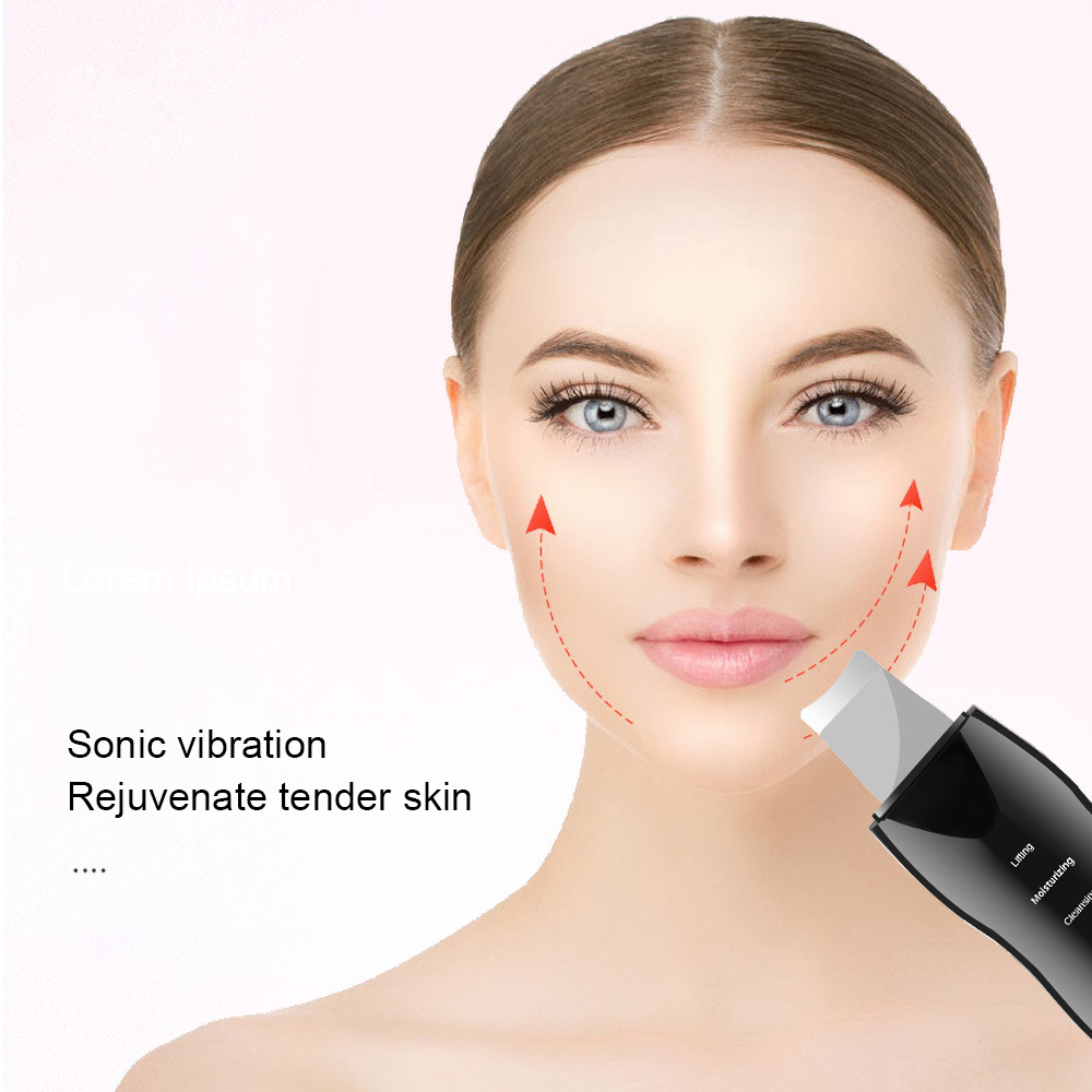 Ultrasonic Facial Cleansing Machine Skin Scrubber For Peeling Scoop ...