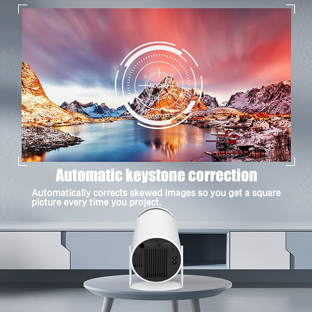 HY300 mini portable projector supports TV box wireless mobile phone ...
