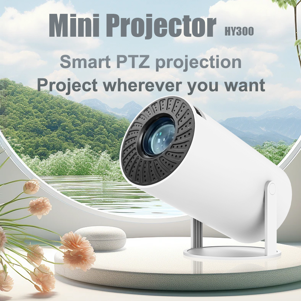 HY300 mini portable projector supports TV box wireless mobile phone ...