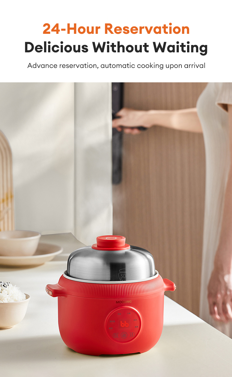 MODONG 1.6L Rice Cooker With Steamer Rice Cooker Small 1-3 People Low ...