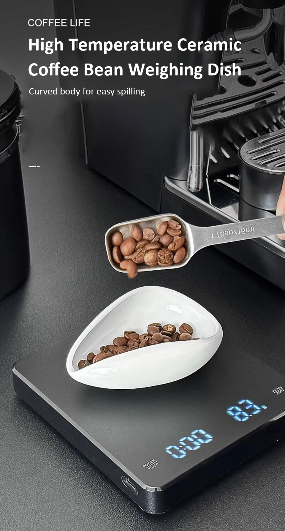 Coffee Beans Dose Trays Espresso Dosing Cup Wooden/High Temperature ...