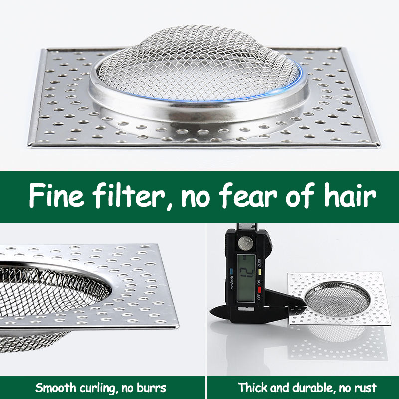 *READY STOCK AT MALAYSIA*Stainless Steel Floor Drain Filter Household ...