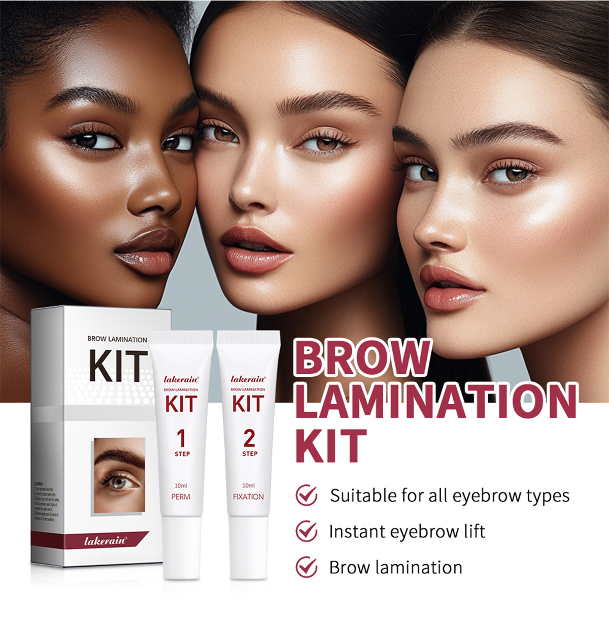 2-in-1 Professional Brow & Lash Lamination Kit | All-in-1 Lift, Perm ...