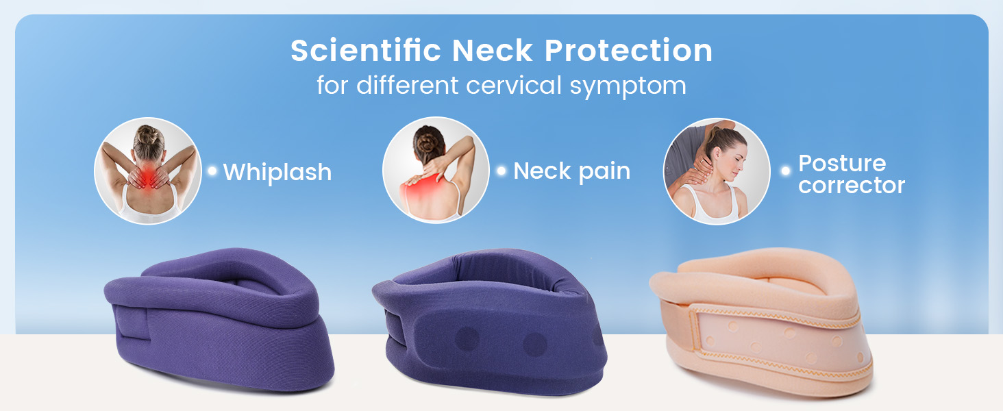 VELPEAU Neck Brace Sponge for Migraine Cervical Collar Relieves Pain ...